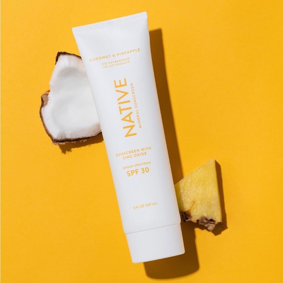 Native | Makeup | Native Coconut Pineapple Mineral Face Sunscreen ...